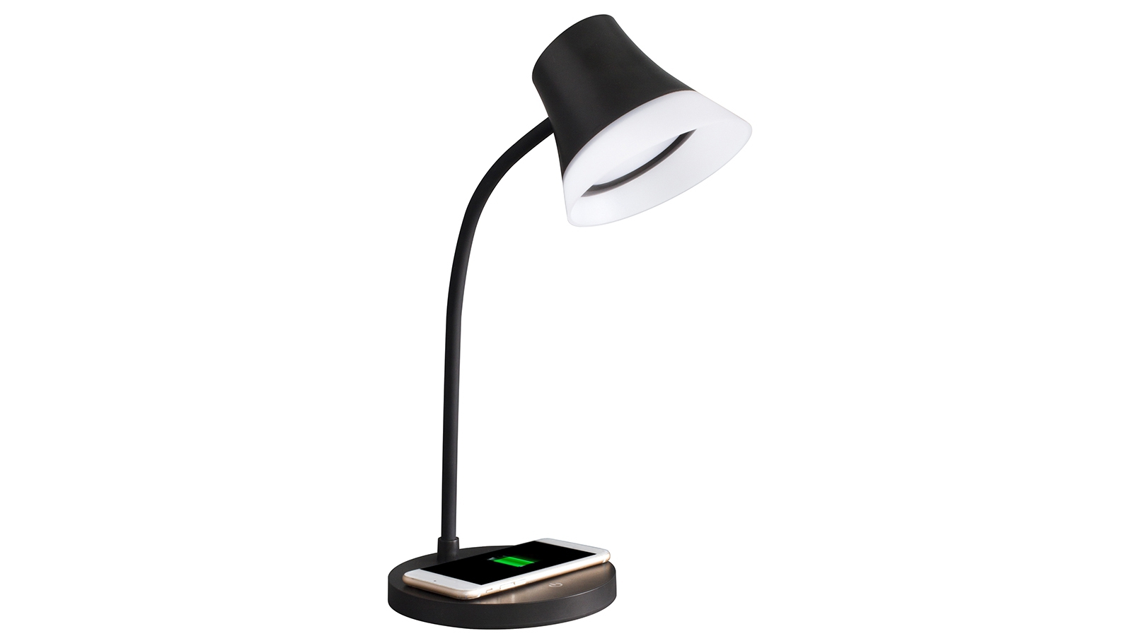 OttLite Shine LED Desk Lamp with Wireless Charging