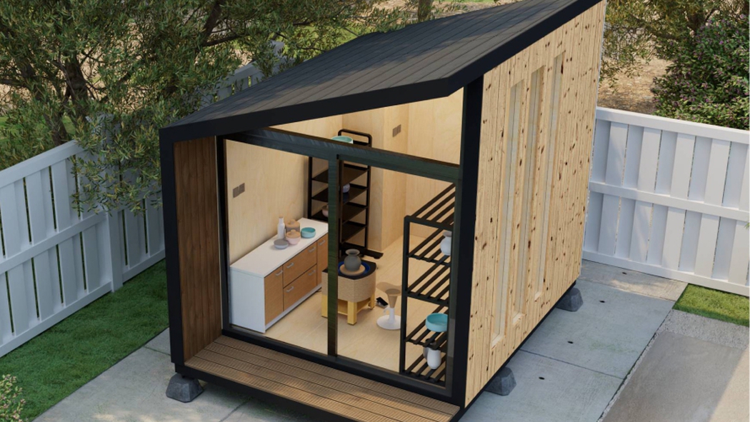 Gorgeous Home Backyard Pottery Studio Shed