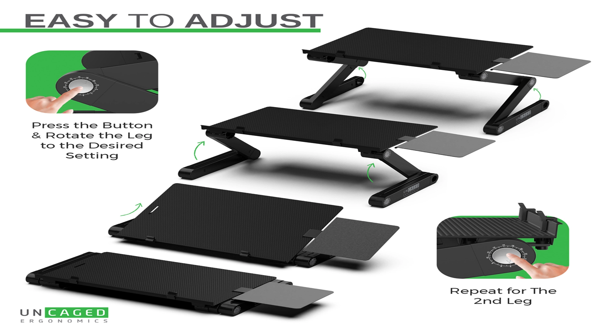 WorkEZ Adjustable Keyboard Stand for Desktop Computer