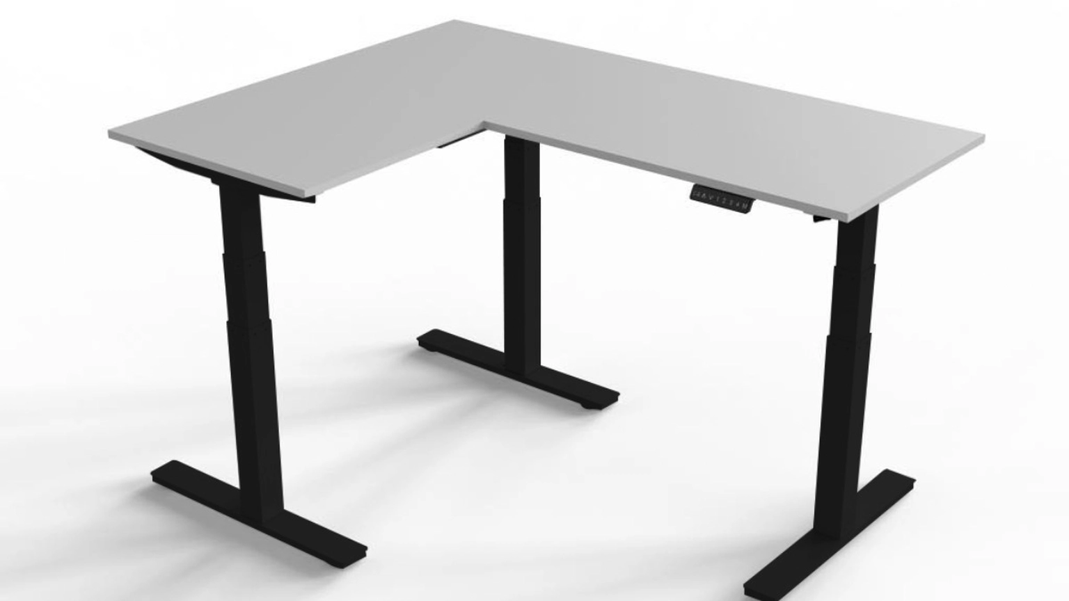 Rising l shaped desk store