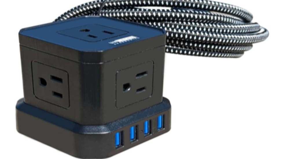 Multi-outlet ac plug USB ports