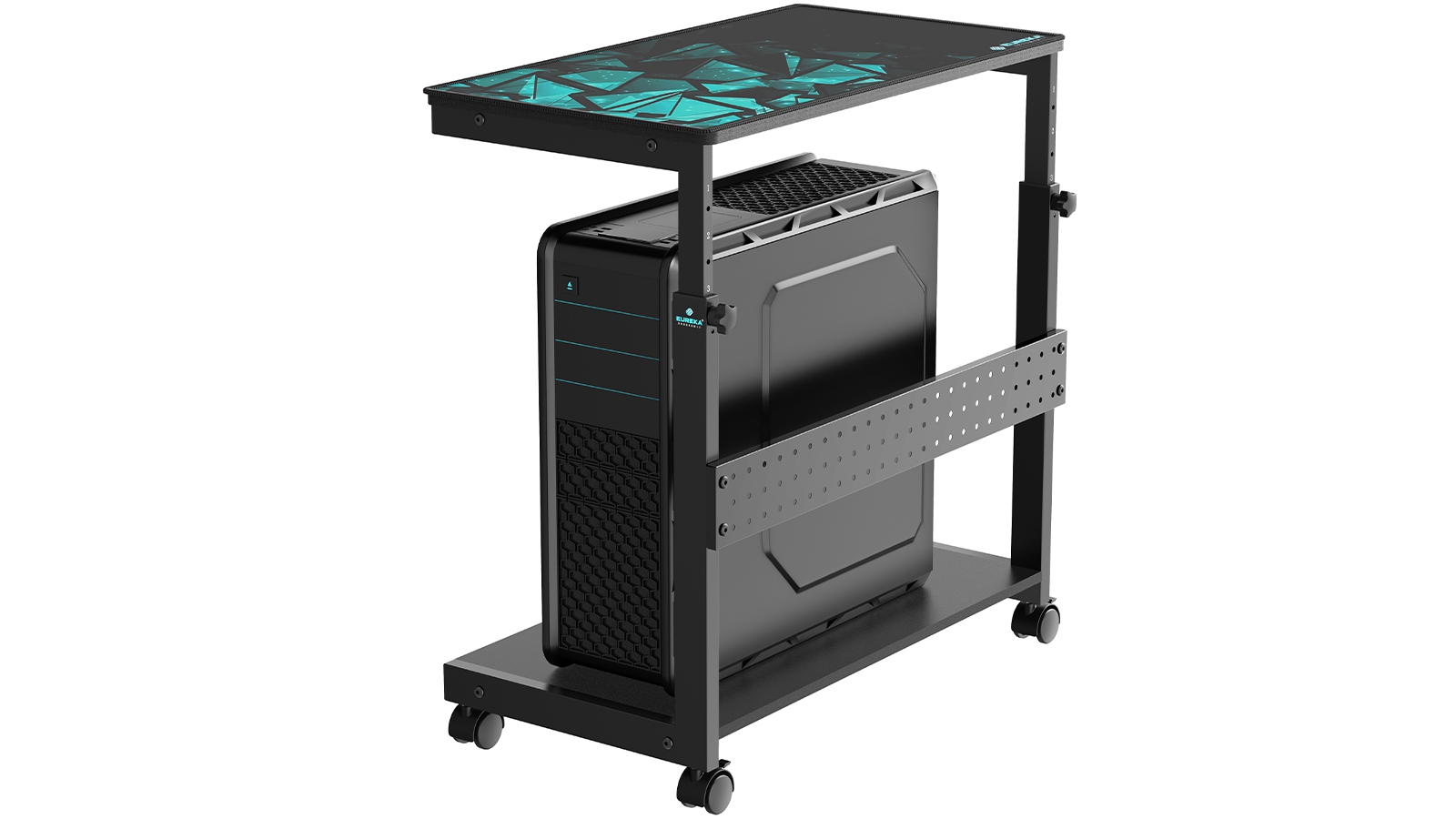 EUREKA ERGONOMIC Desk Mobile CPU Holder Cart: Height Adjustable