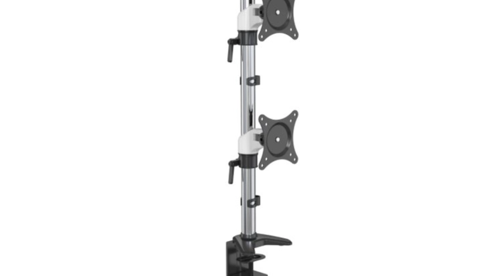 Vertical Dual Display Monitor Mount
