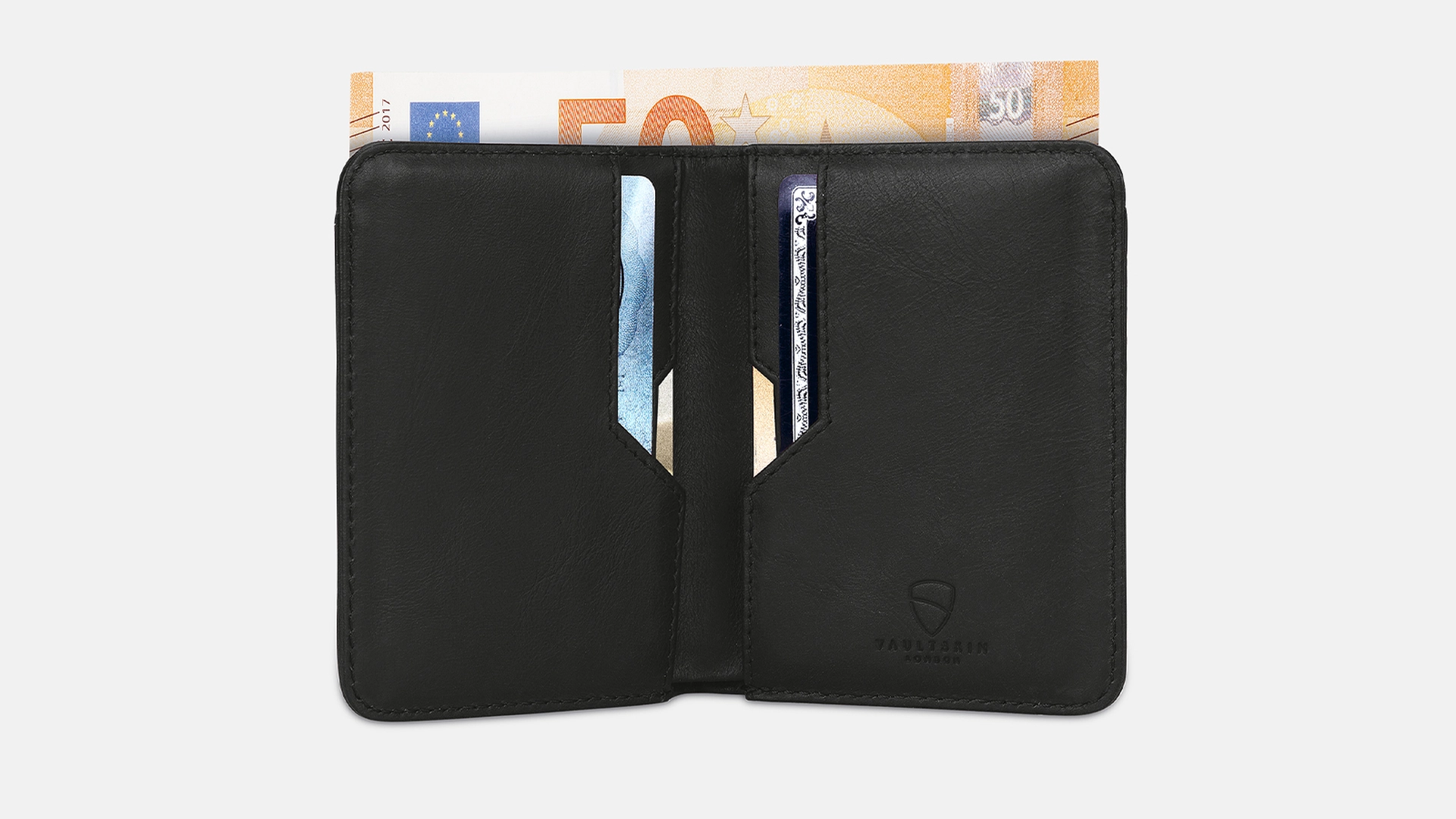 Vaultskin CITY Minimalist Leather Wallet.