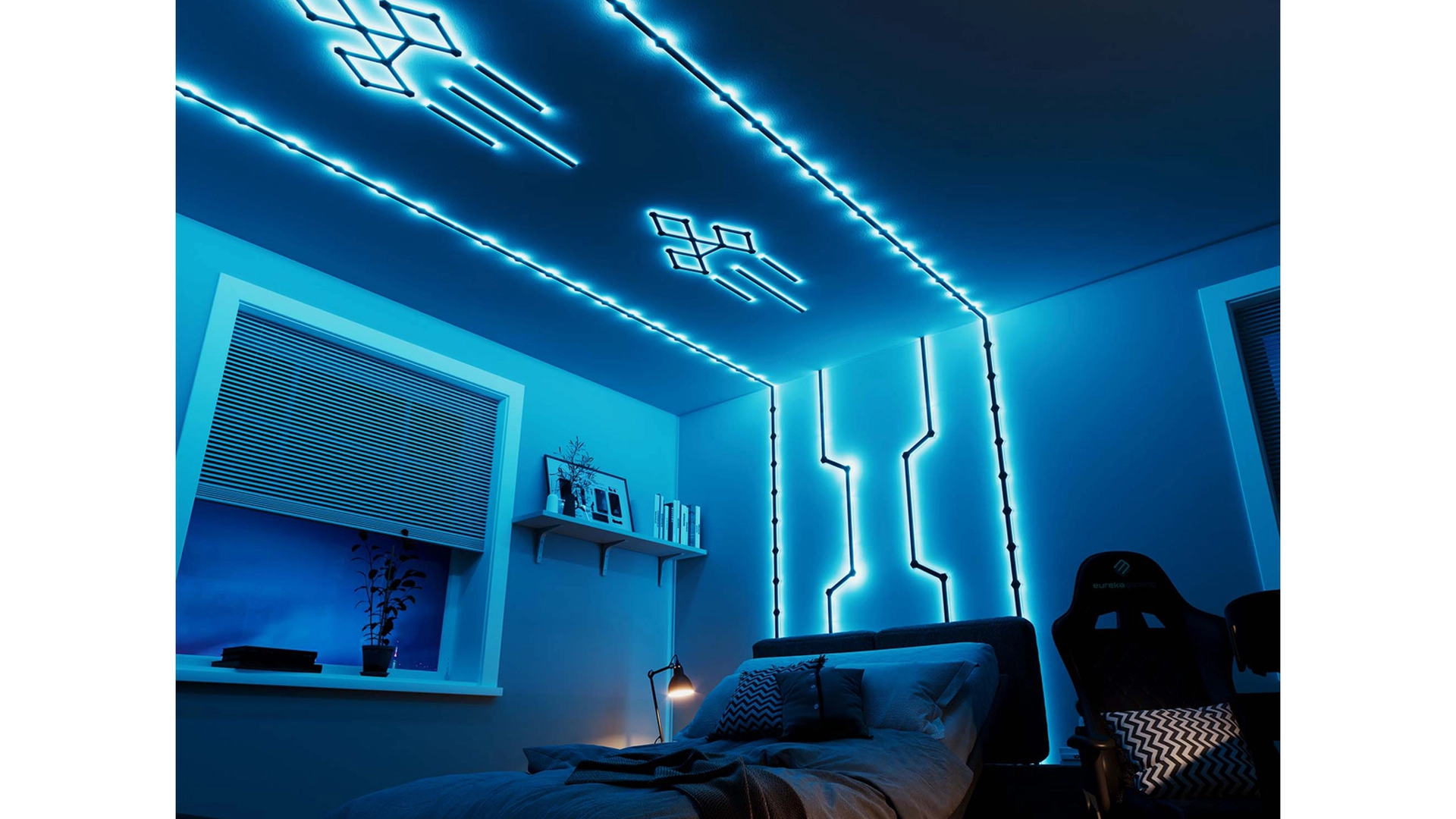 EUREKA ERGONOMIC RGB LED Lines Lights, Led Light Wall Panels.