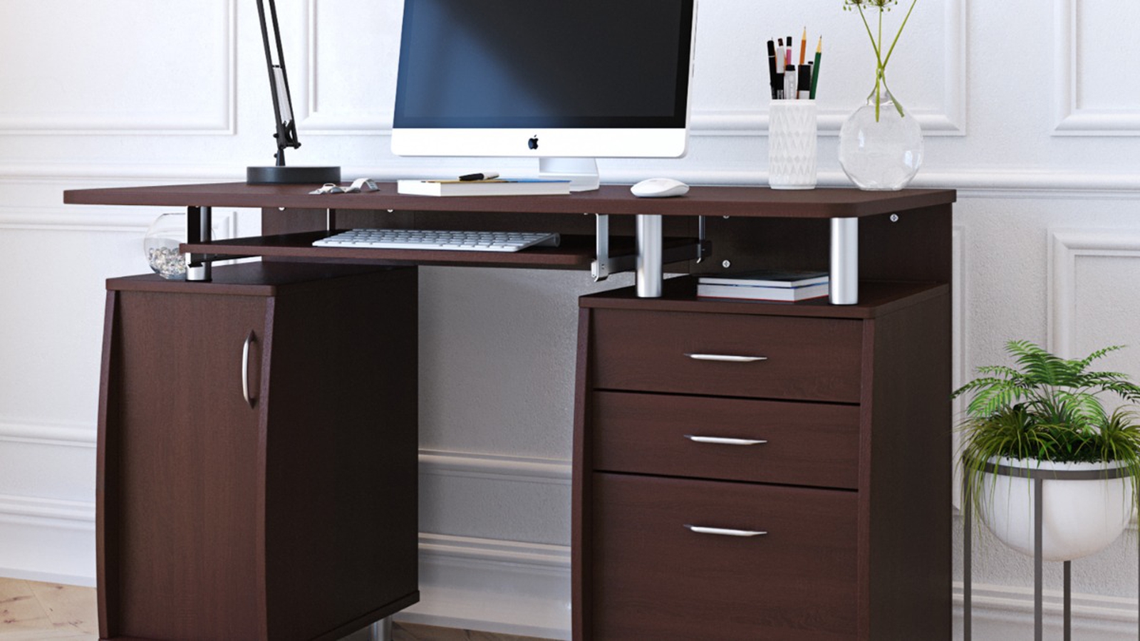Techni Mobili Complete Workstation Computer Desk