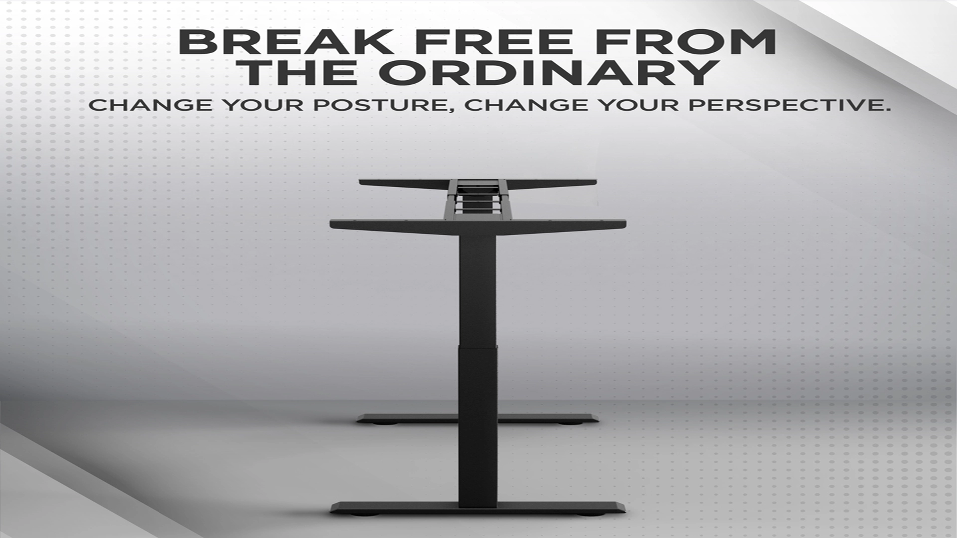 Rise Up Standing Desk Legs – Dual Motor Standing Desk Frame